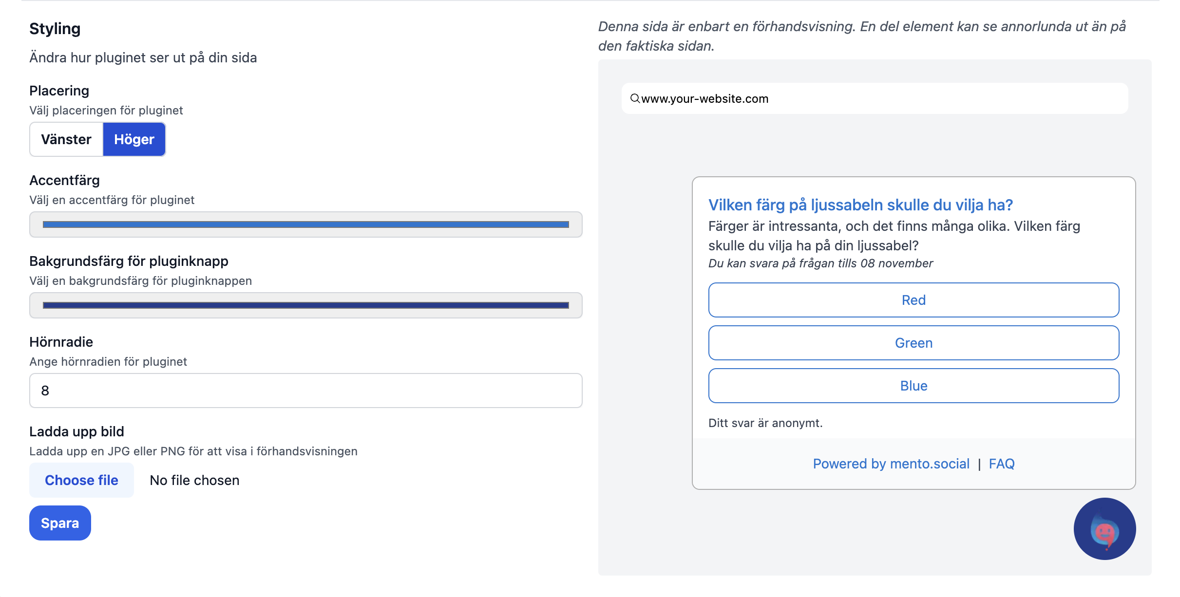 Mento.social - Real-time Opinion Polls for News Media